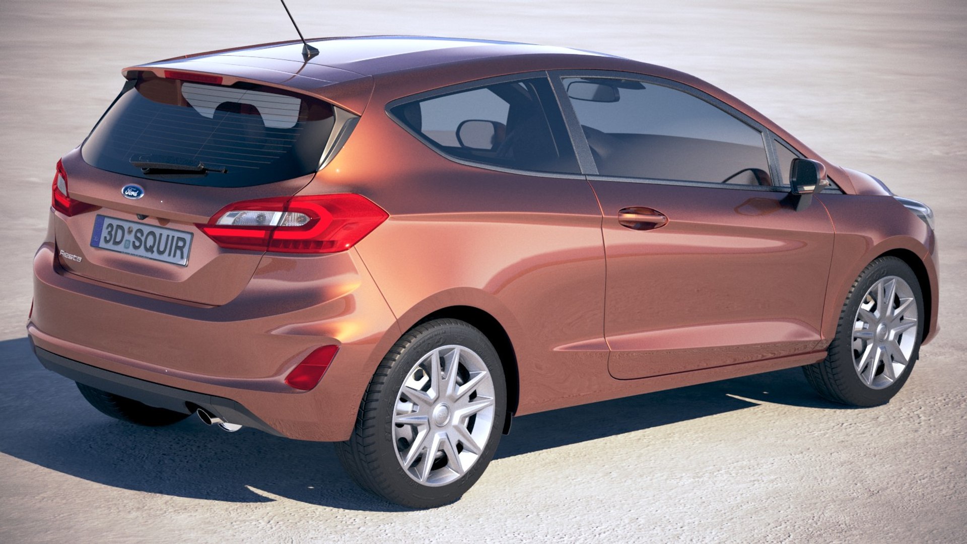 3D Fiesta Style 3-door - TurboSquid 1226582