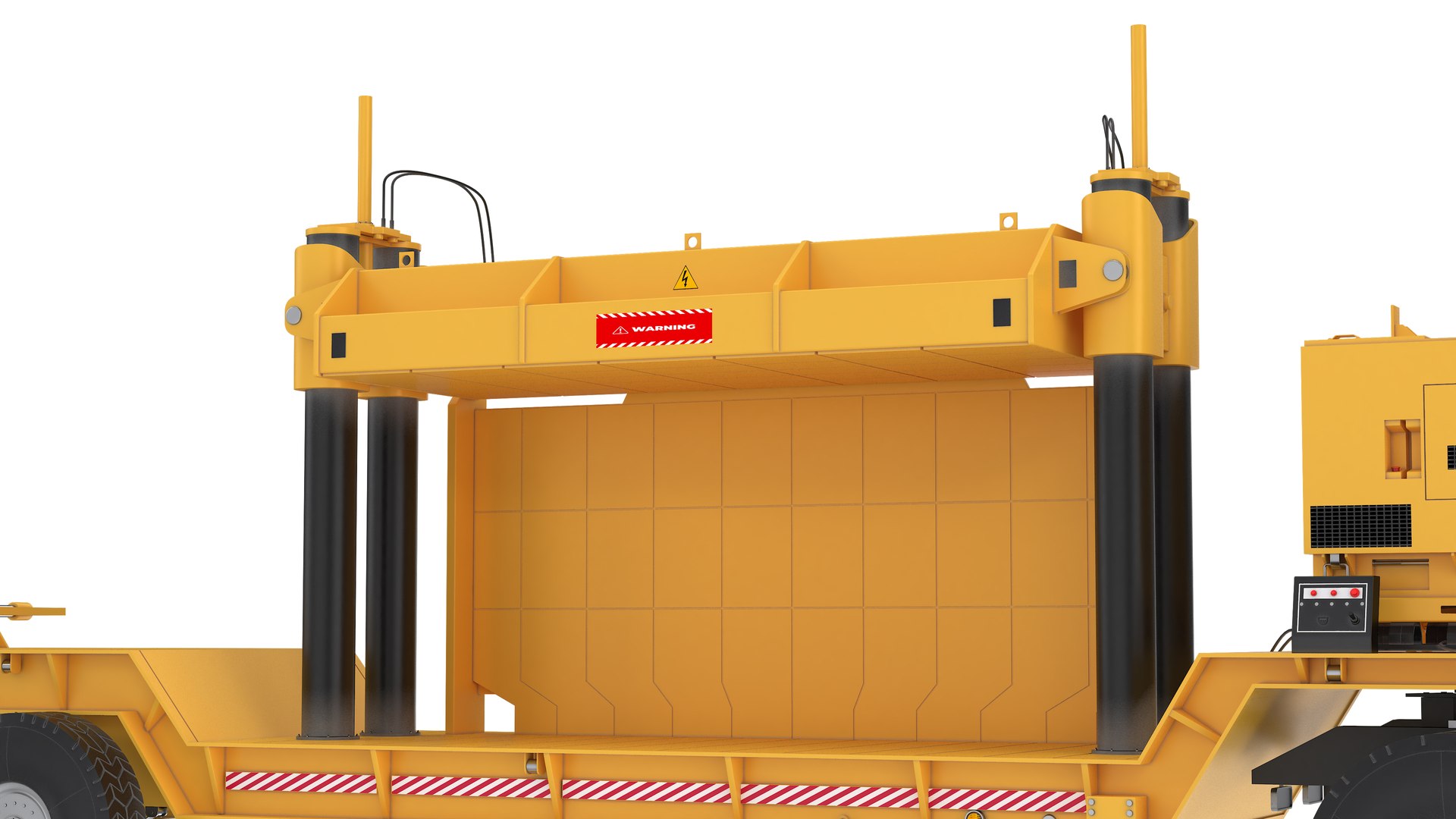 Kenworth W900L And Car Crusher 3D Model - TurboSquid 2302364