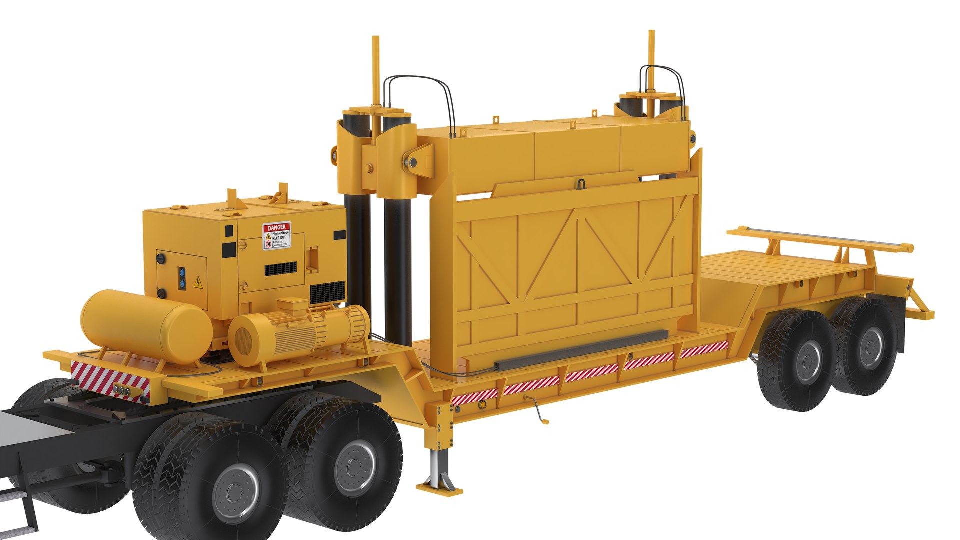 Kenworth W900L And Car Crusher 3D Model - TurboSquid 2302364