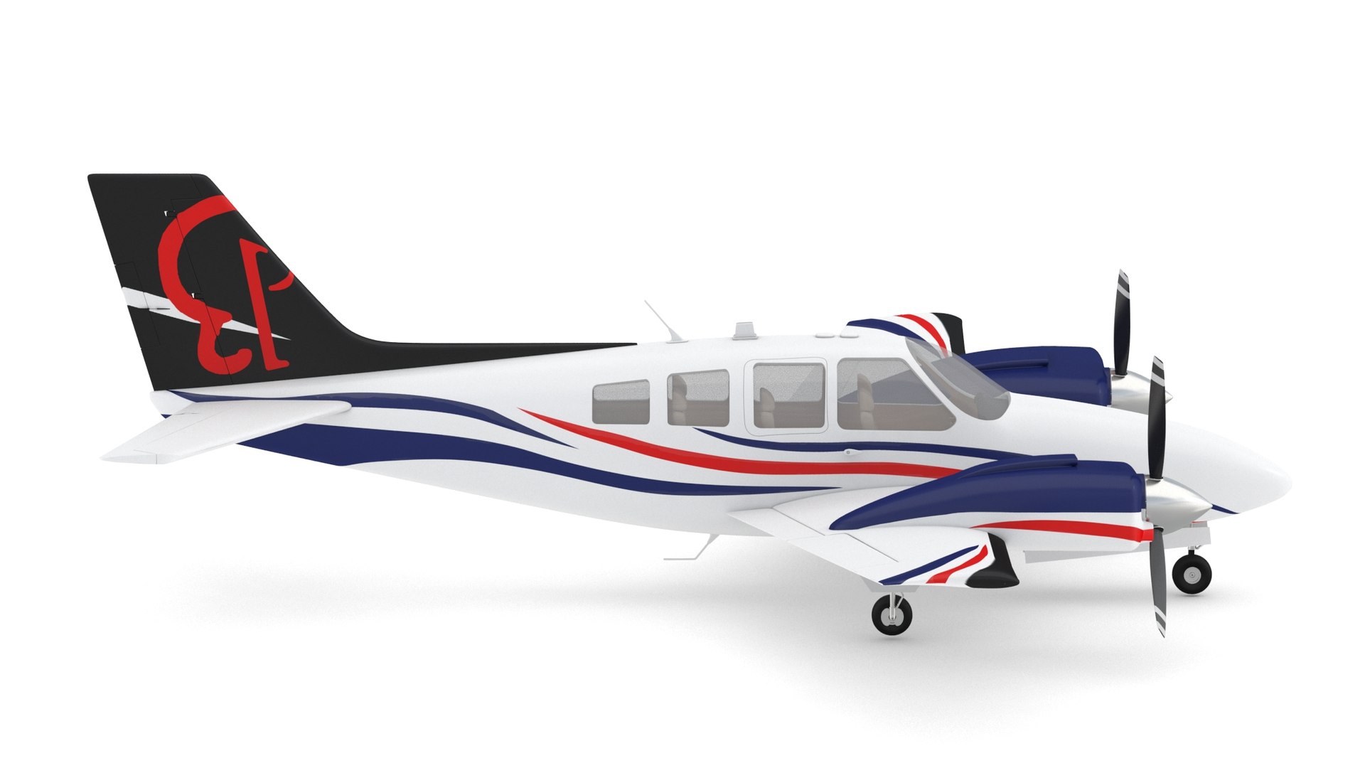 3D Beechcraft Baron G58 Model - TurboSquid 1901179