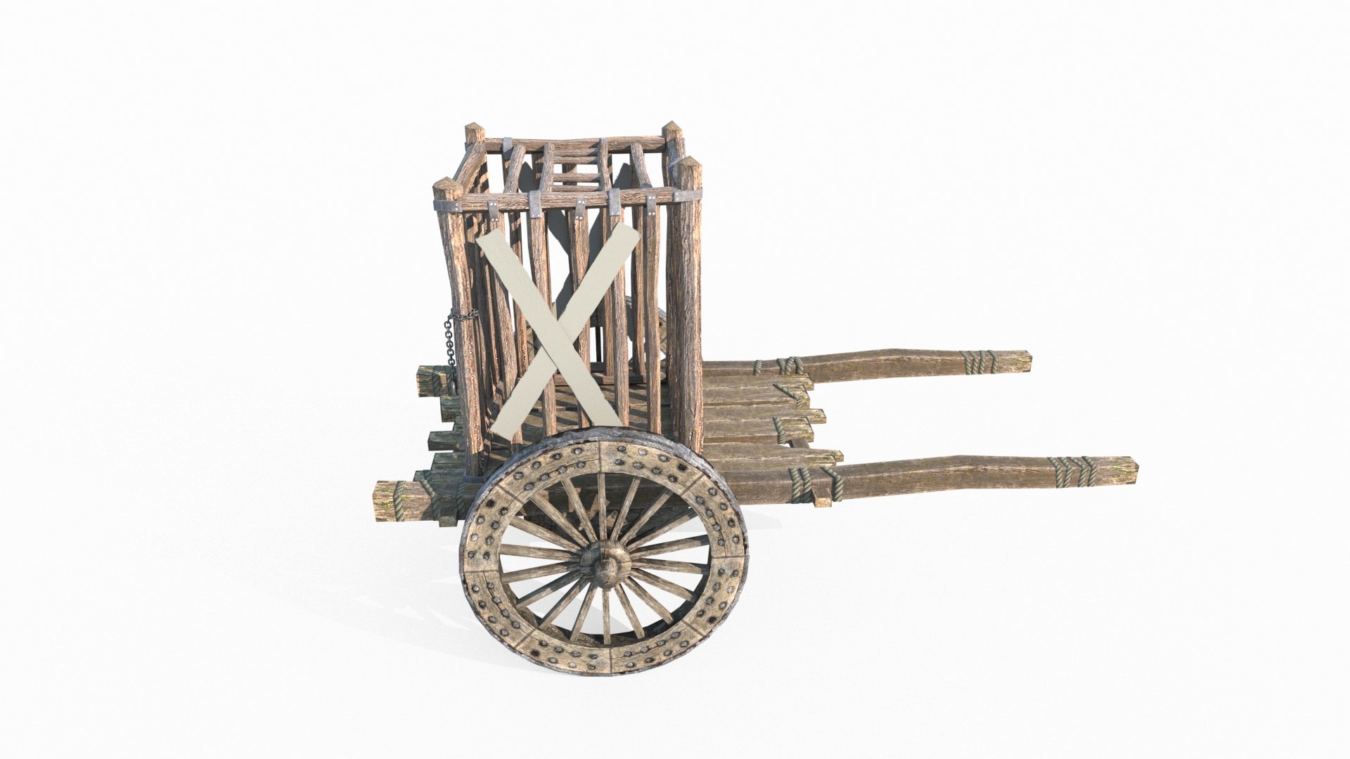 3D Ancient Prisoner Carriage Model - TurboSquid 2070992