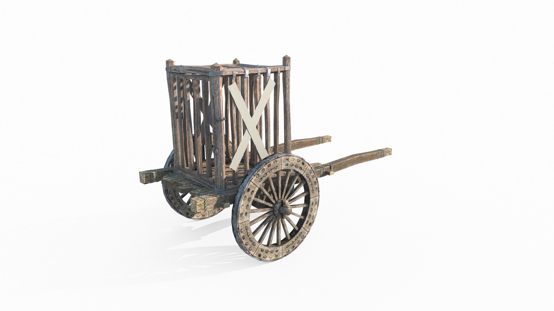 3D Ancient Prisoner Carriage Model - TurboSquid 2070992