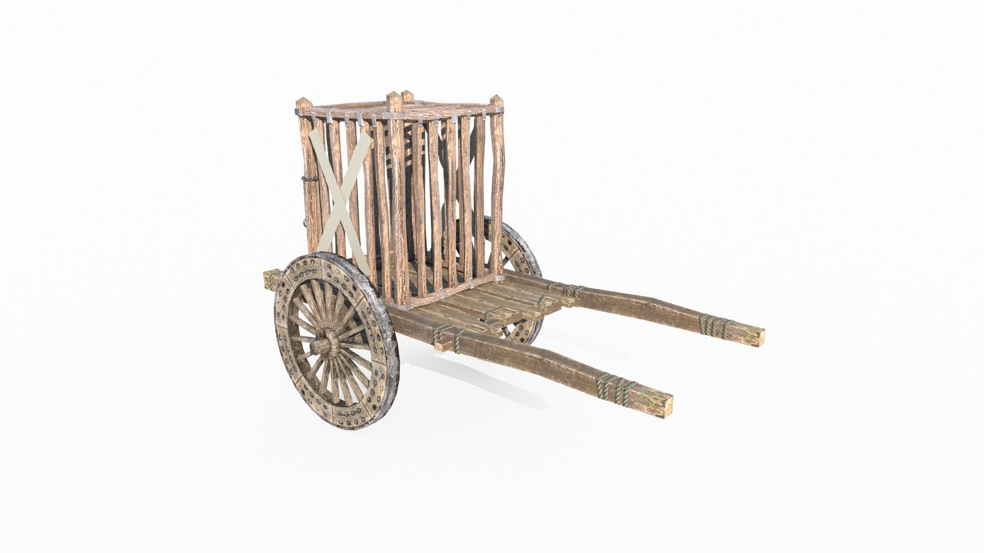 3D Ancient Prisoner Carriage Model - TurboSquid 2070992