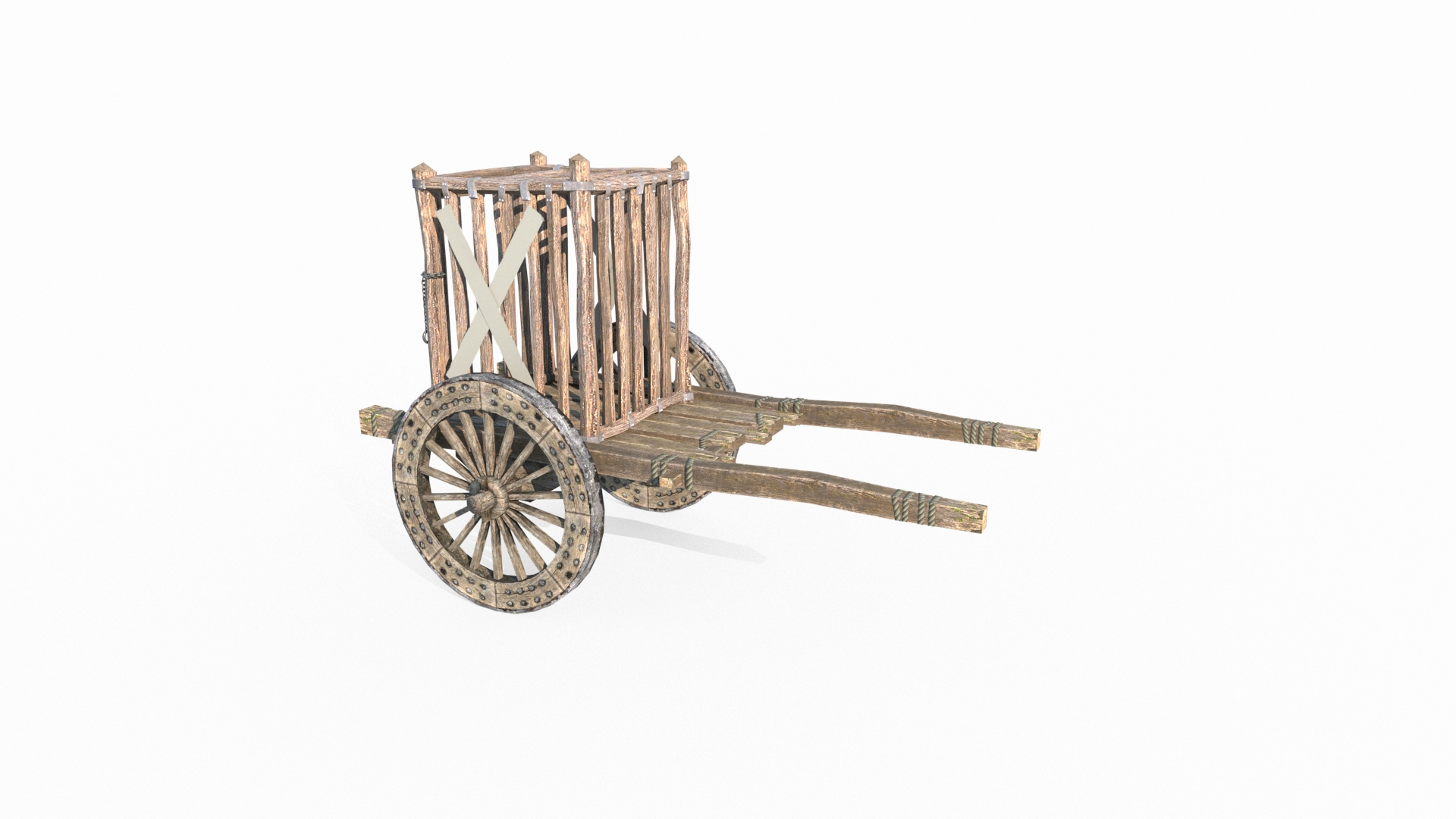 3D Ancient Prisoner Carriage Model - TurboSquid 2070992