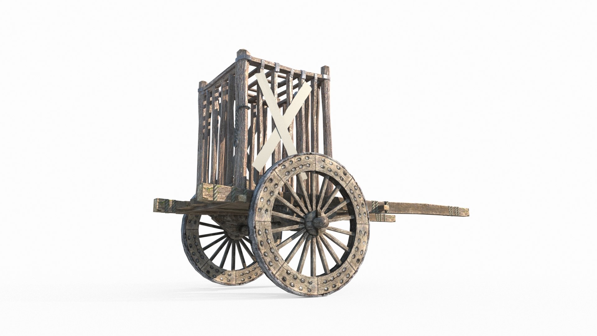 3D Ancient Prisoner Carriage Model - TurboSquid 2070992