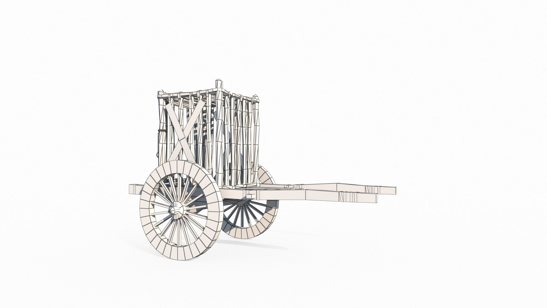 3D Ancient Prisoner Carriage Model - TurboSquid 2070992