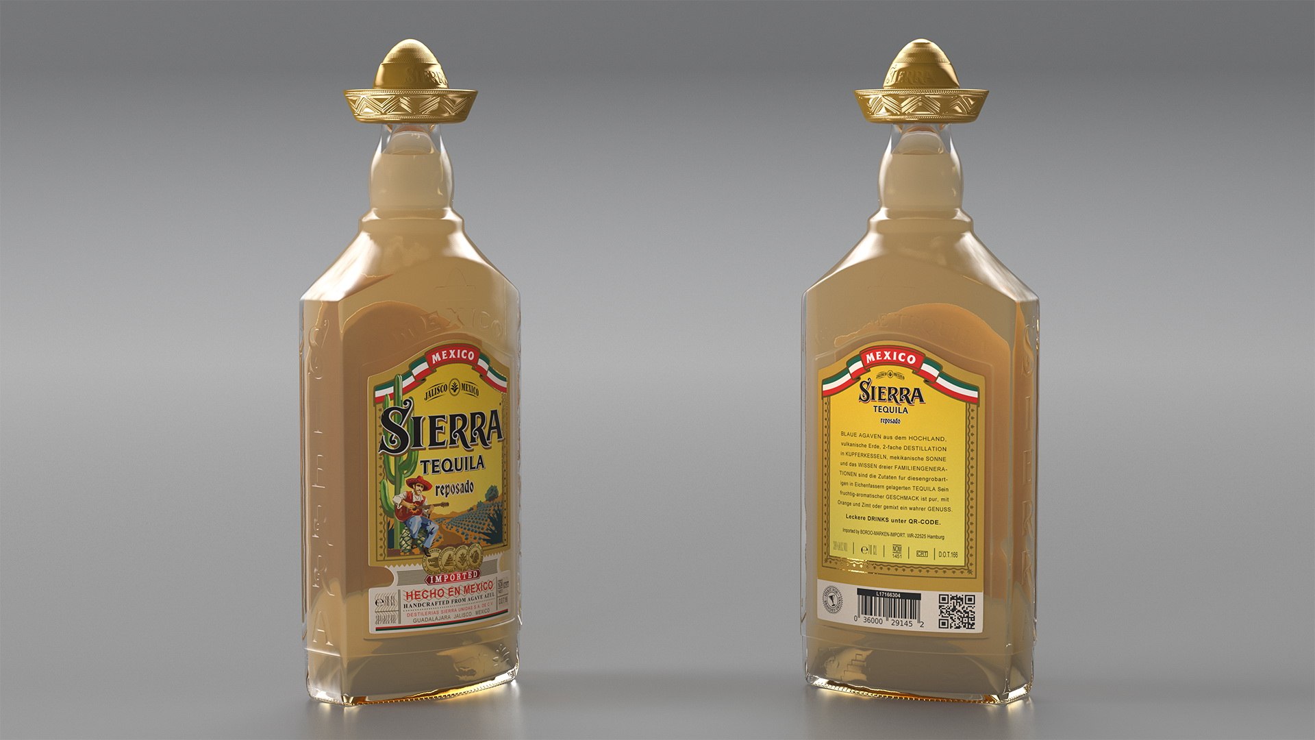 3D alcoholic drinks 2 model - TurboSquid 1676440