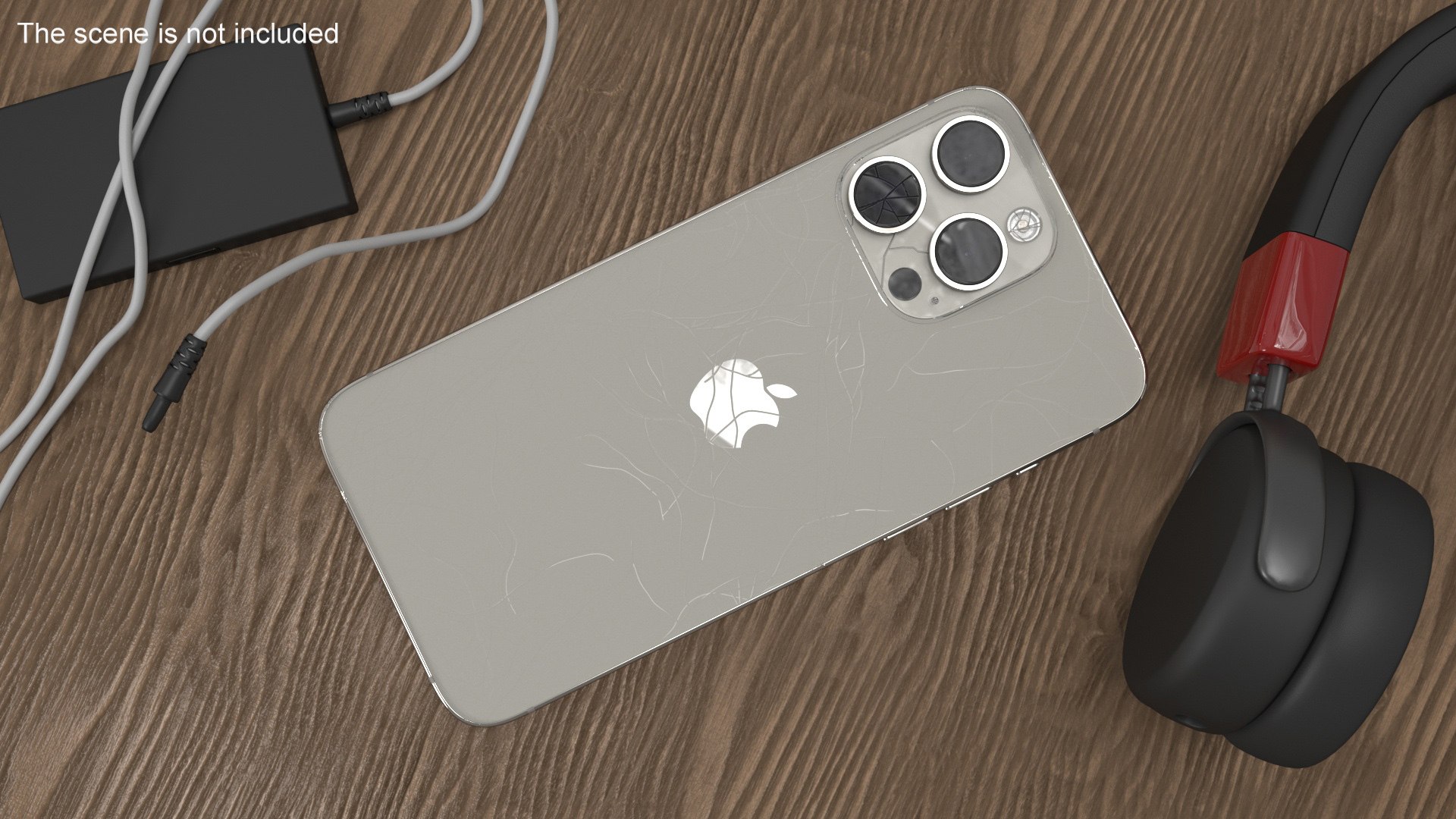 Natural Titanium IPhone 15 Pro Max Broken Glass Model - TurboSquid 2256887