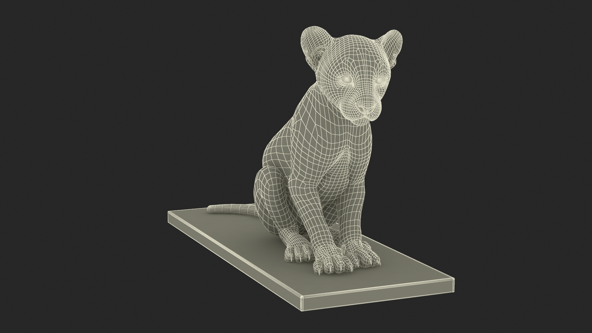 Silver Statue Of Panther On Stand 3D Model - TurboSquid 2335359