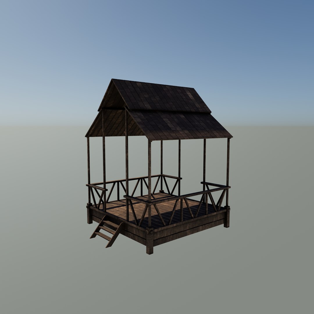 Wooden Terrace 3D Model 3D Model - TurboSquid 2395755