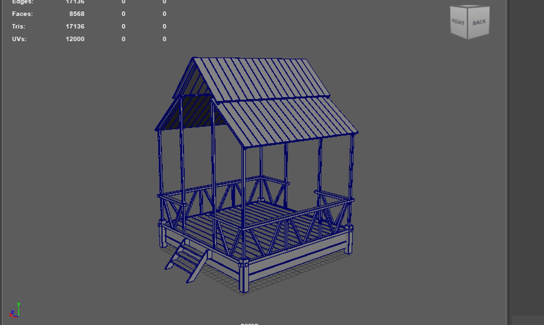 Wooden Terrace 3D Model 3D Model - TurboSquid 2395755