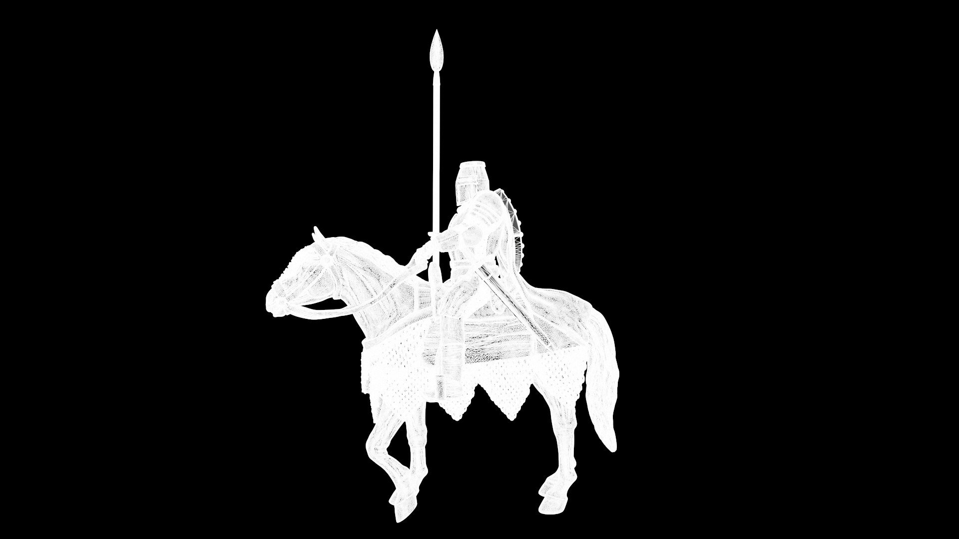 3D Model Crusader Cavalry 2 - TurboSquid 2320119
