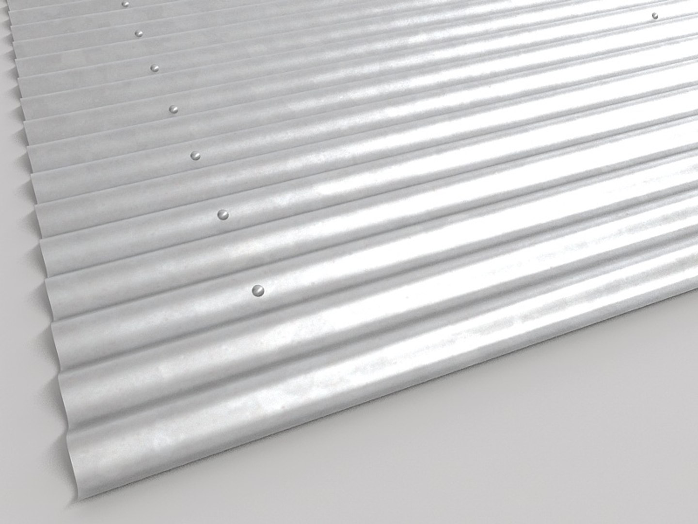 3d model metal roof sheet