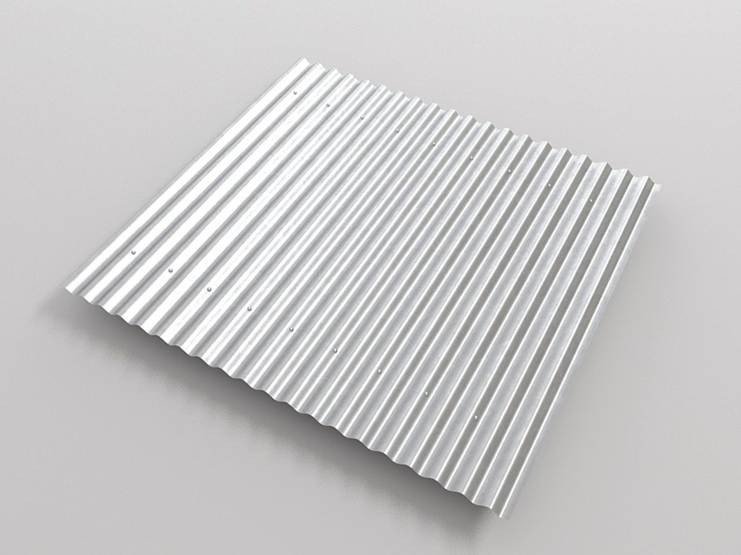 3d model metal roof sheet