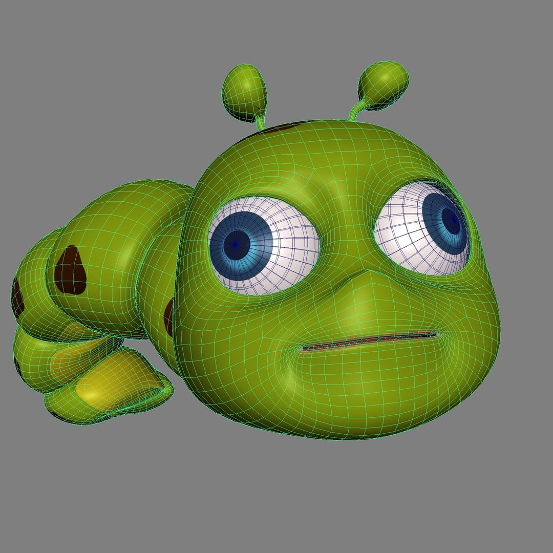 3D Worm Rigged - TurboSquid 1657008