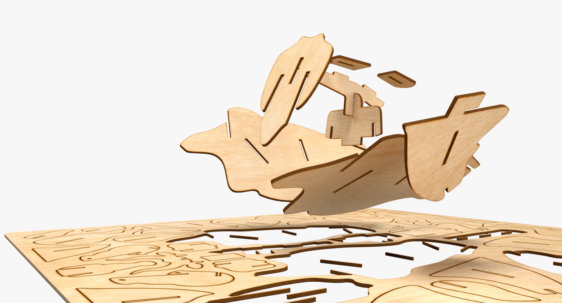 Bull Laser Cut Animation 3D - TurboSquid 1296188