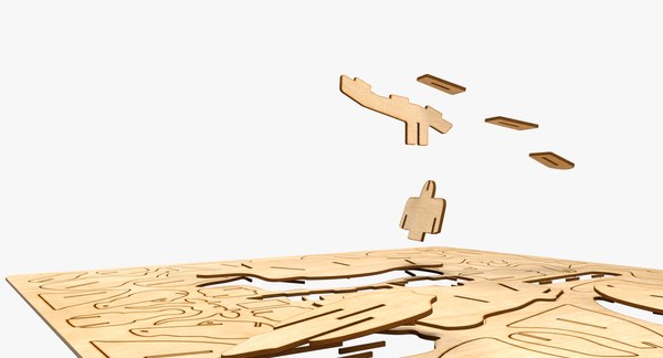 Bull laser cut animation 3D - TurboSquid 1296188