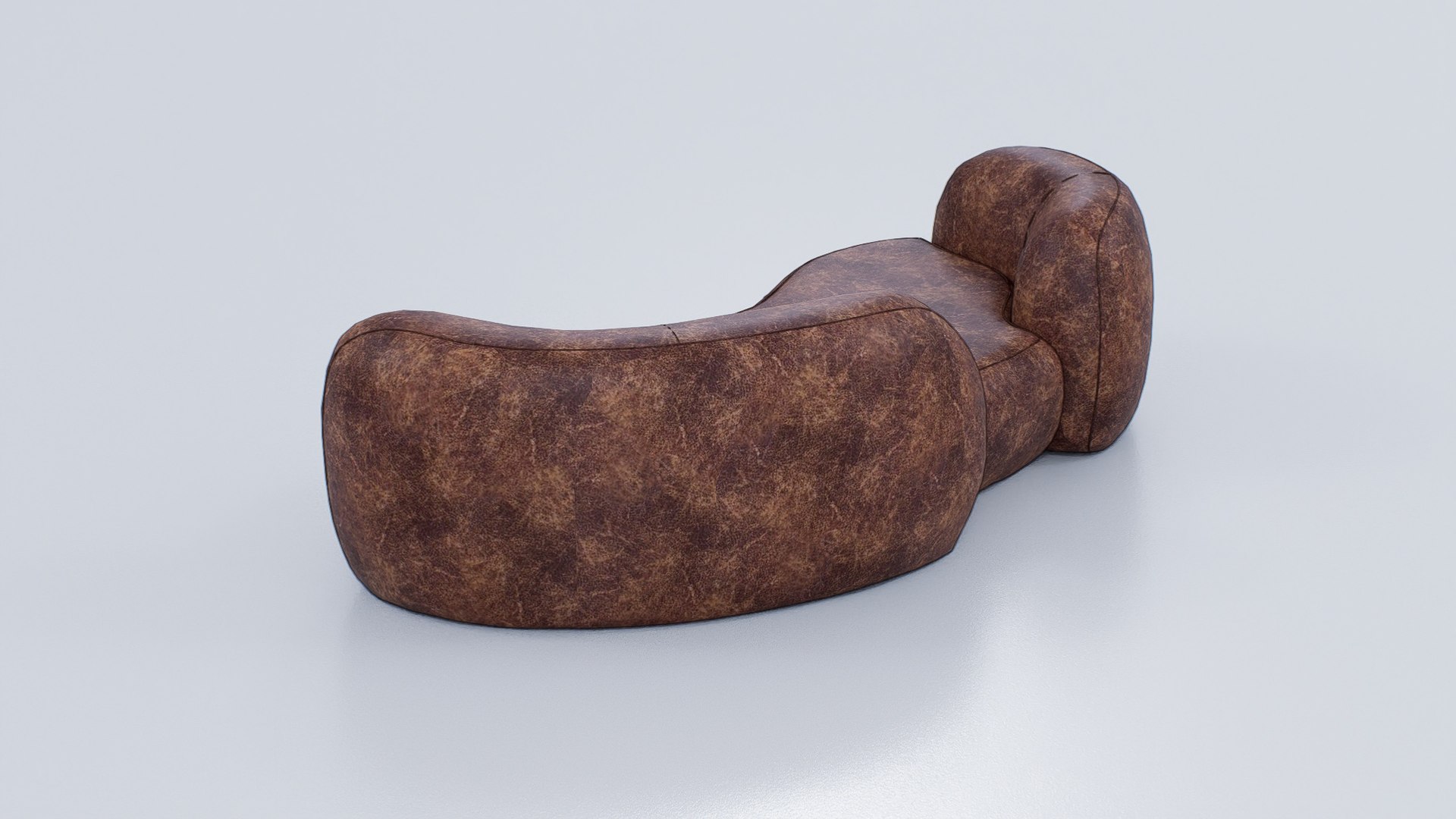 3D Leather Sofa Model - TurboSquid 2516218