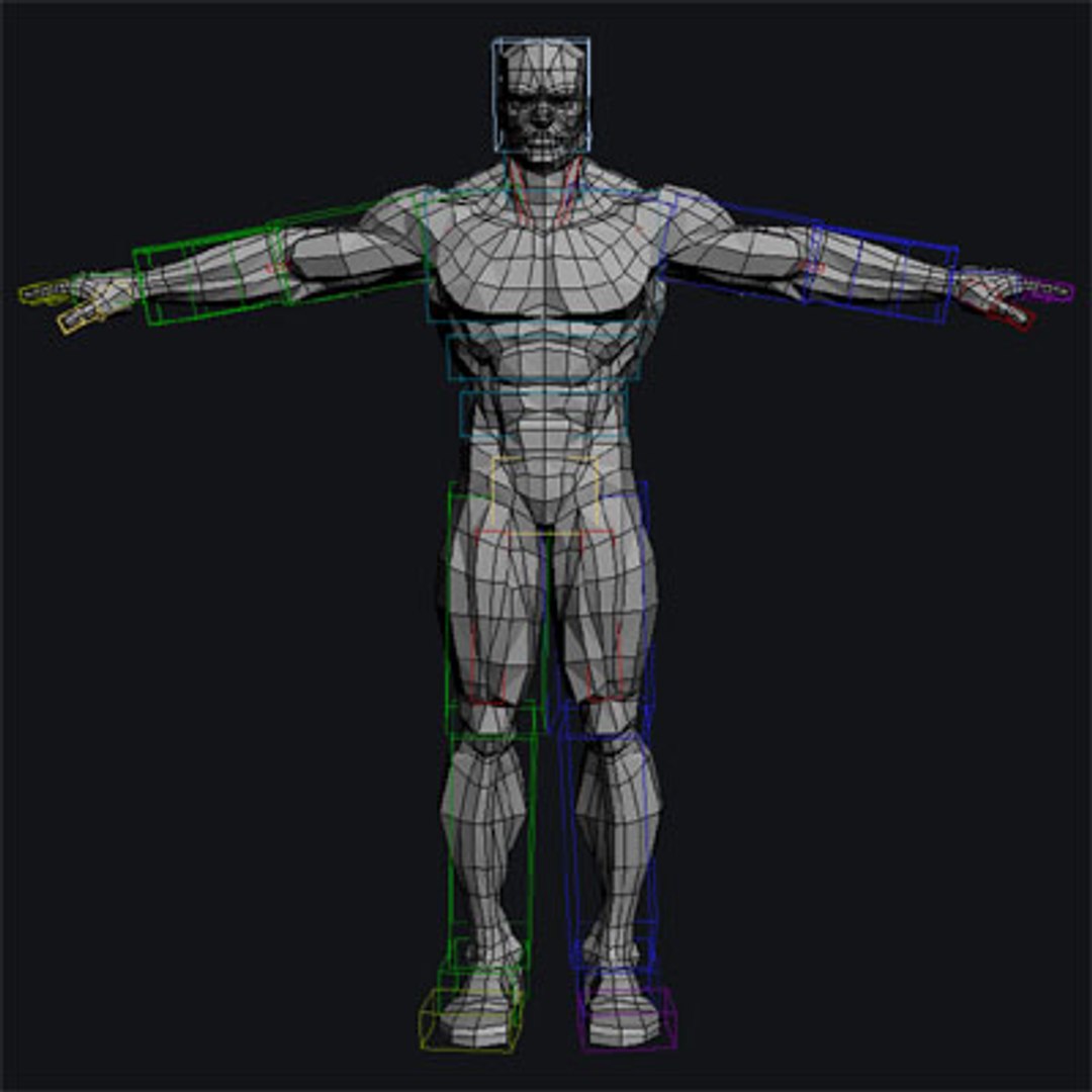 Polygonal Rigged Character 3d Model