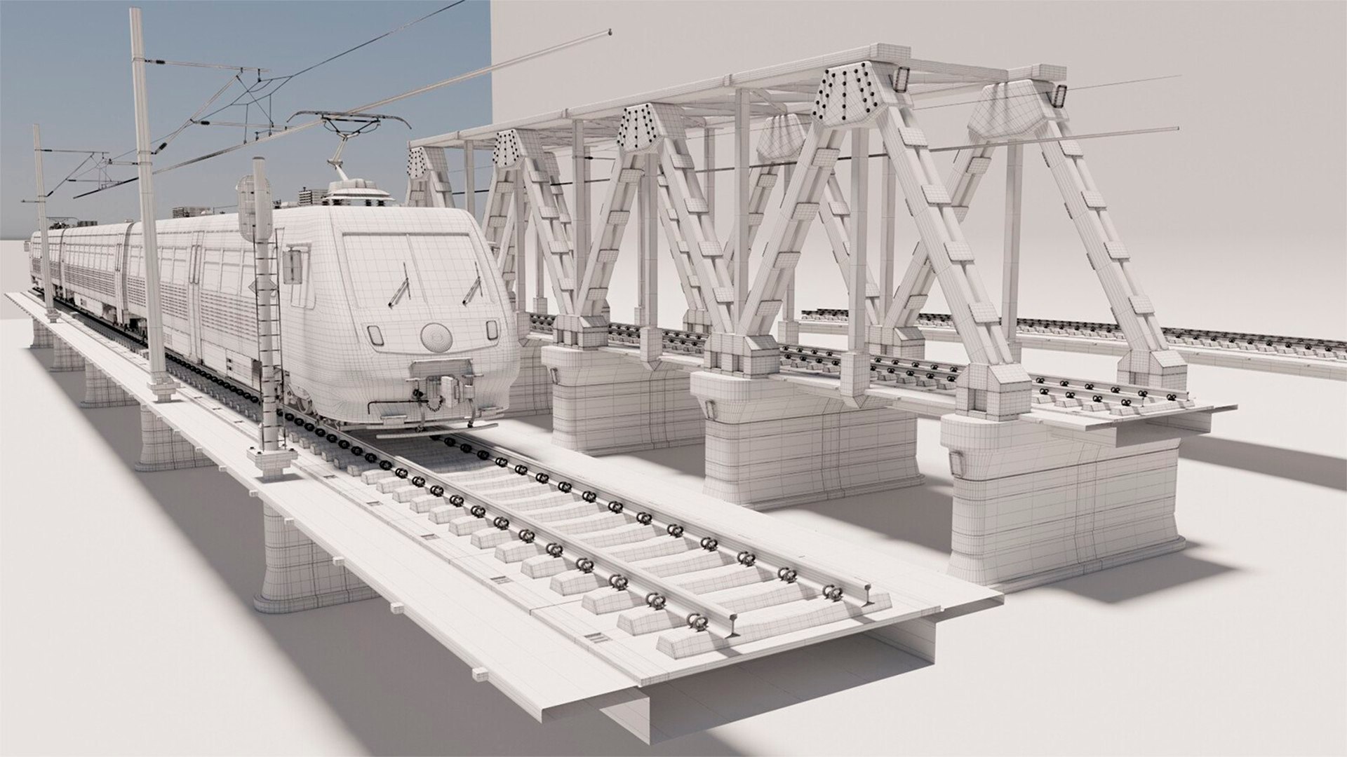 3D Railway KITBASH Set Subdivision Ready - TurboSquid 1988040