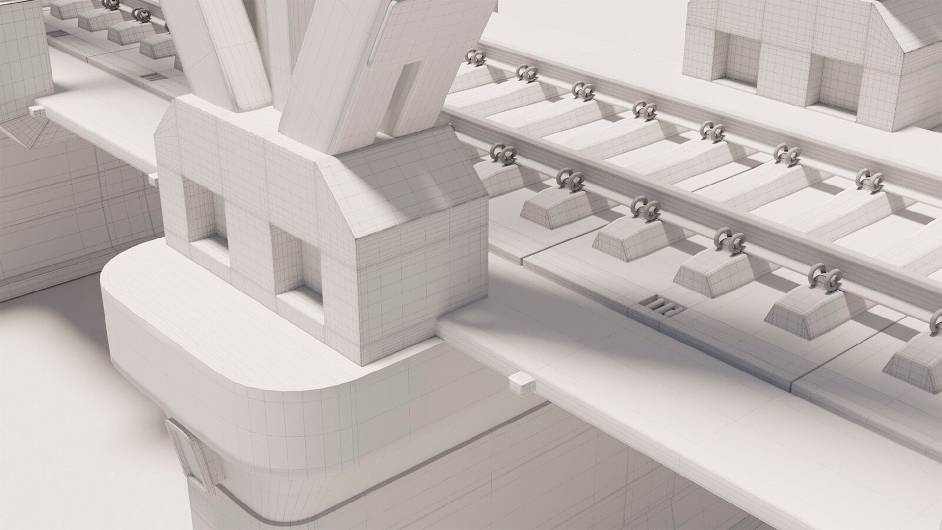 3D Railway KITBASH Set Subdivision Ready - TurboSquid 1988040