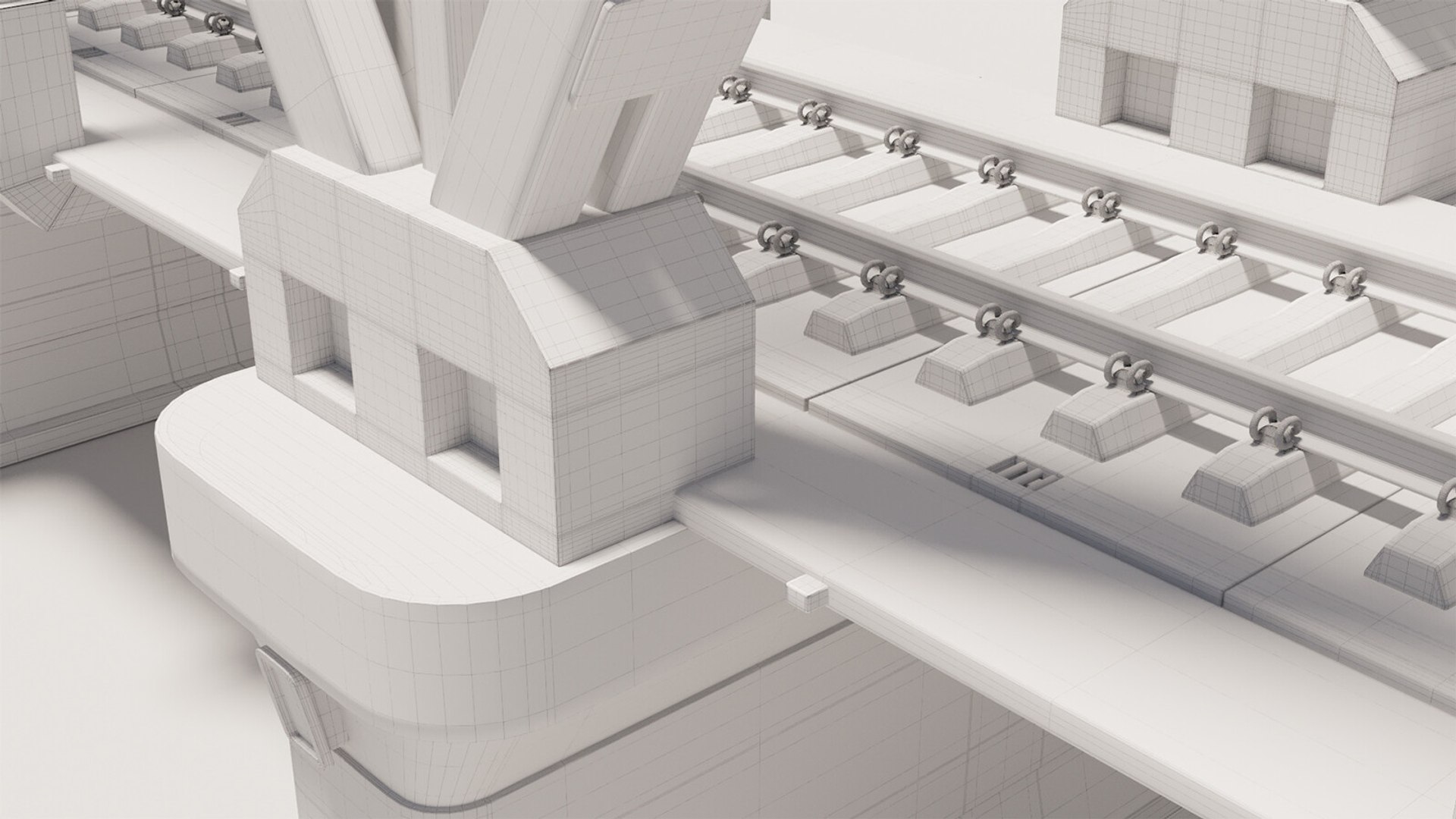 3D Railway KITBASH Set Subdivision Ready - TurboSquid 1988040