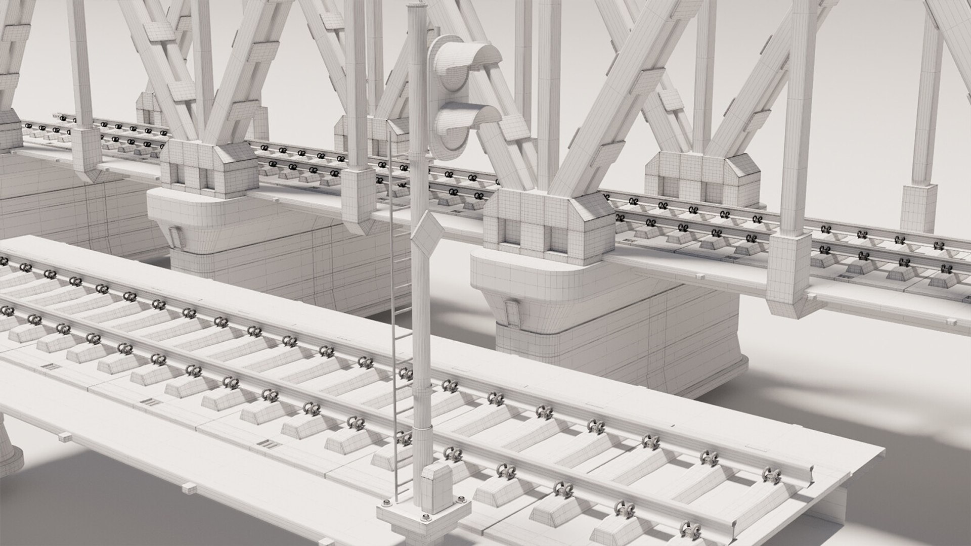 3D Railway KITBASH Set Subdivision Ready - TurboSquid 1988040
