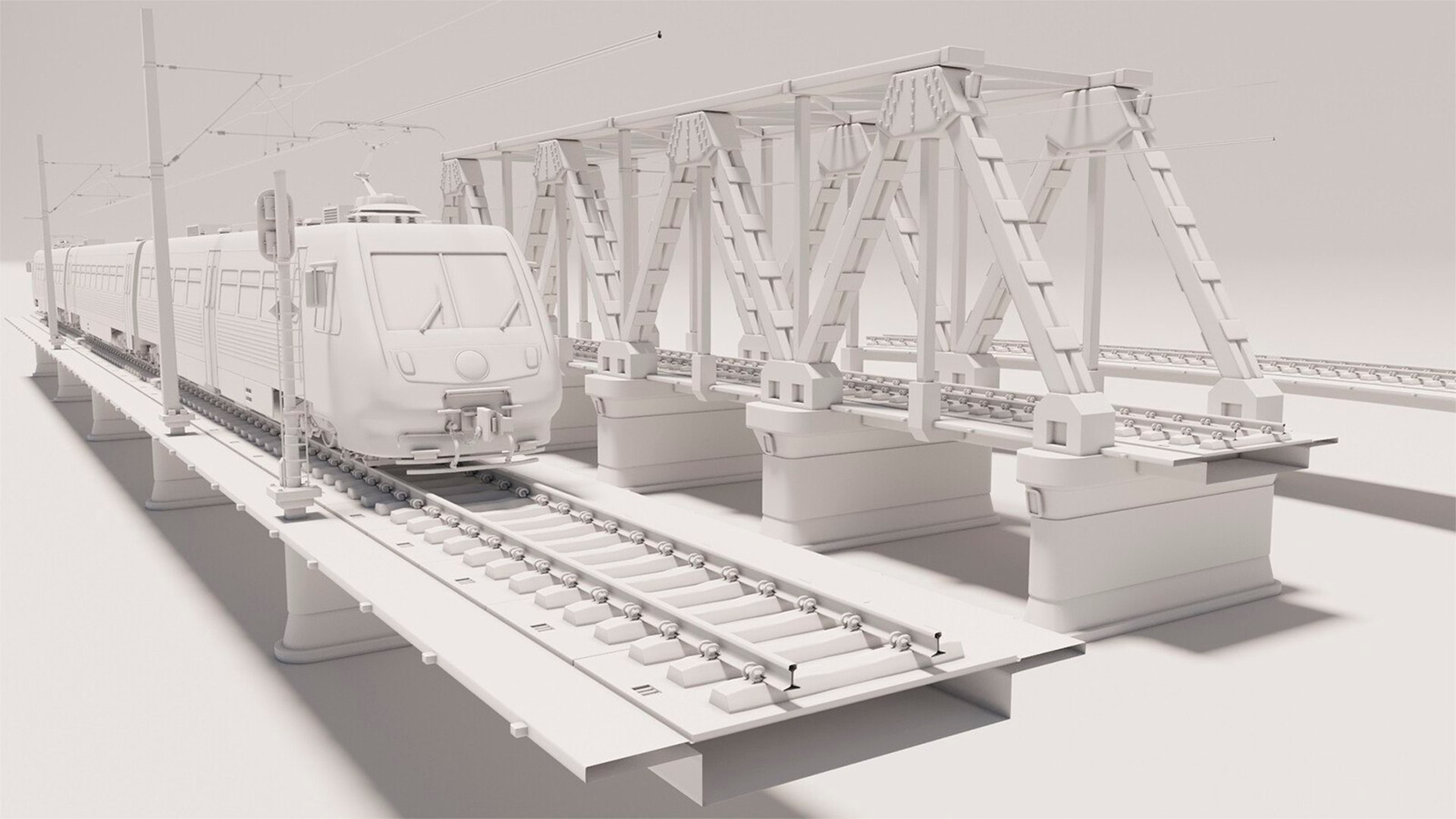 3D Railway KITBASH Set Subdivision Ready - TurboSquid 1988040