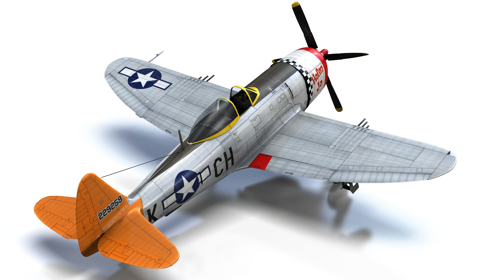 Republic P-47D Thunderbolt - Helen Jo Model - TurboSquid 1724152