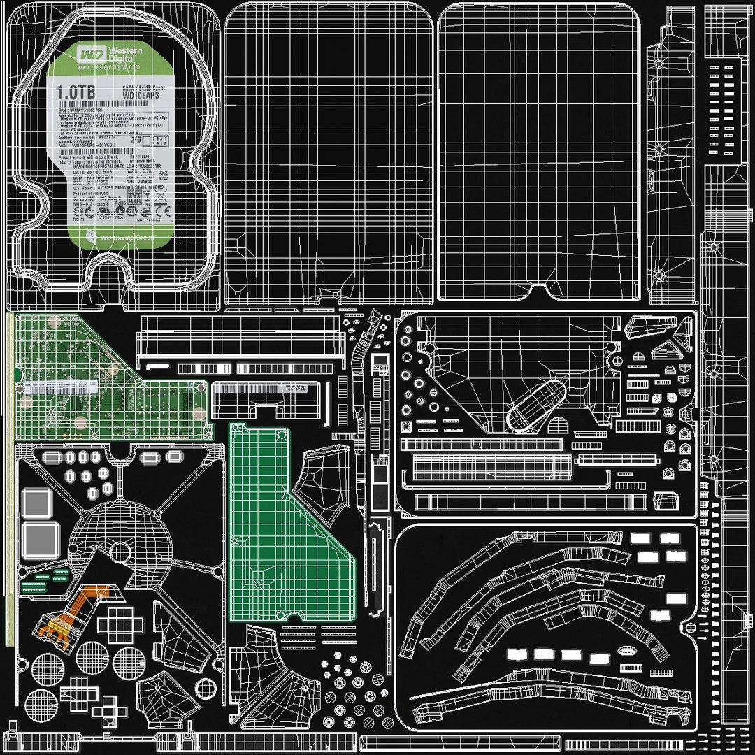 3d Model Hard Drive Storage Hdd
