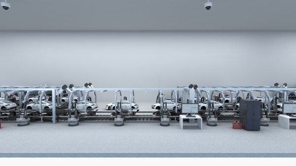 factory machine lines 3d 3ds