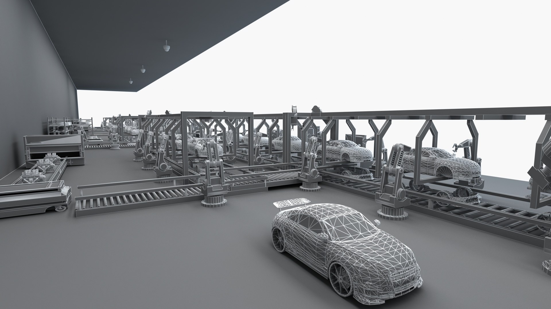 3D Automobile Production Line - TurboSquid 1867704