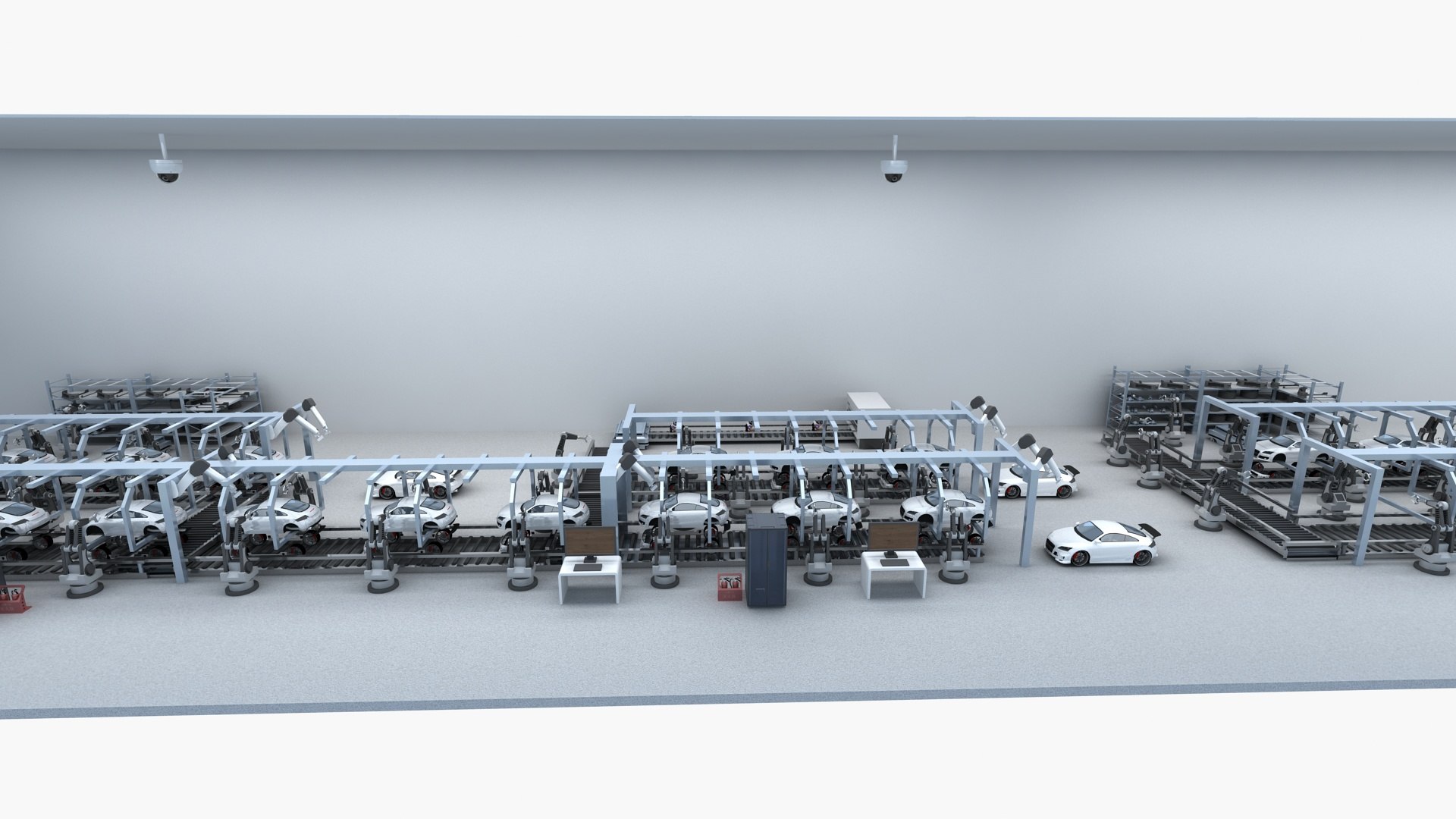 3D Automobile Production Line - TurboSquid 1867704