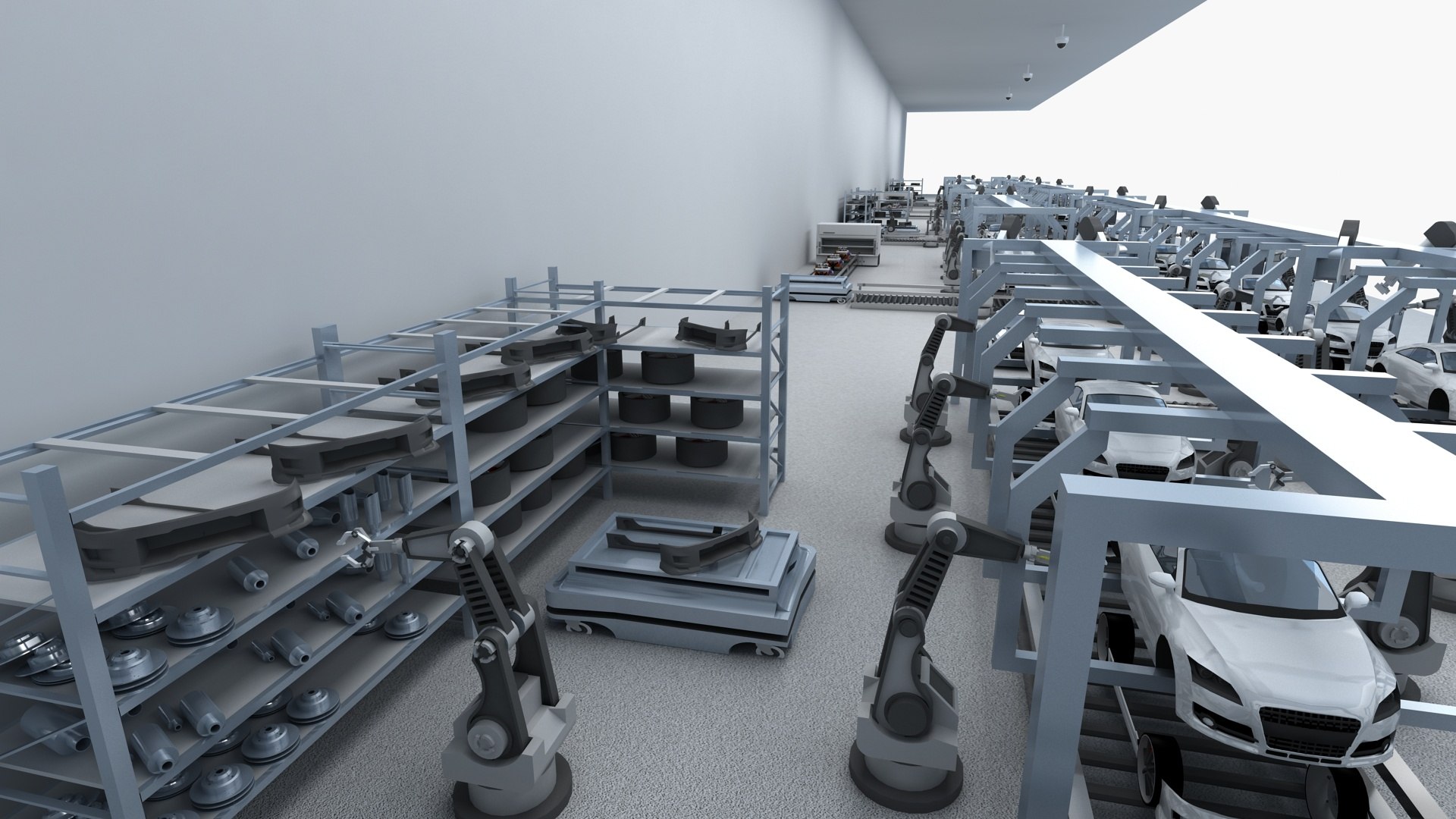 3D Automobile Production Line - TurboSquid 1867704