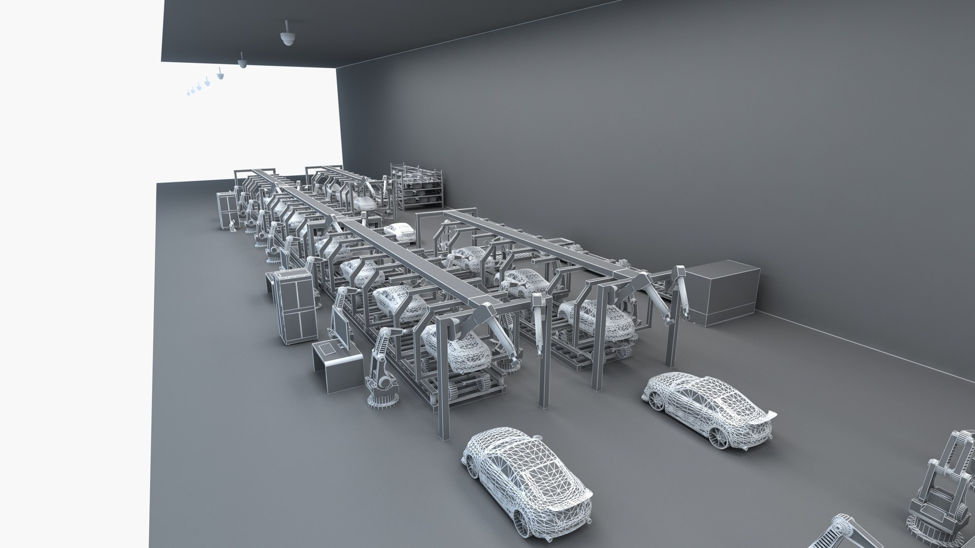3D Automobile Production Line - TurboSquid 1867704