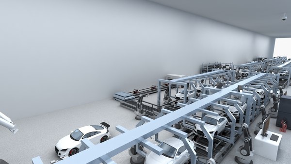 3D Automobile Production Line - TurboSquid 1867704