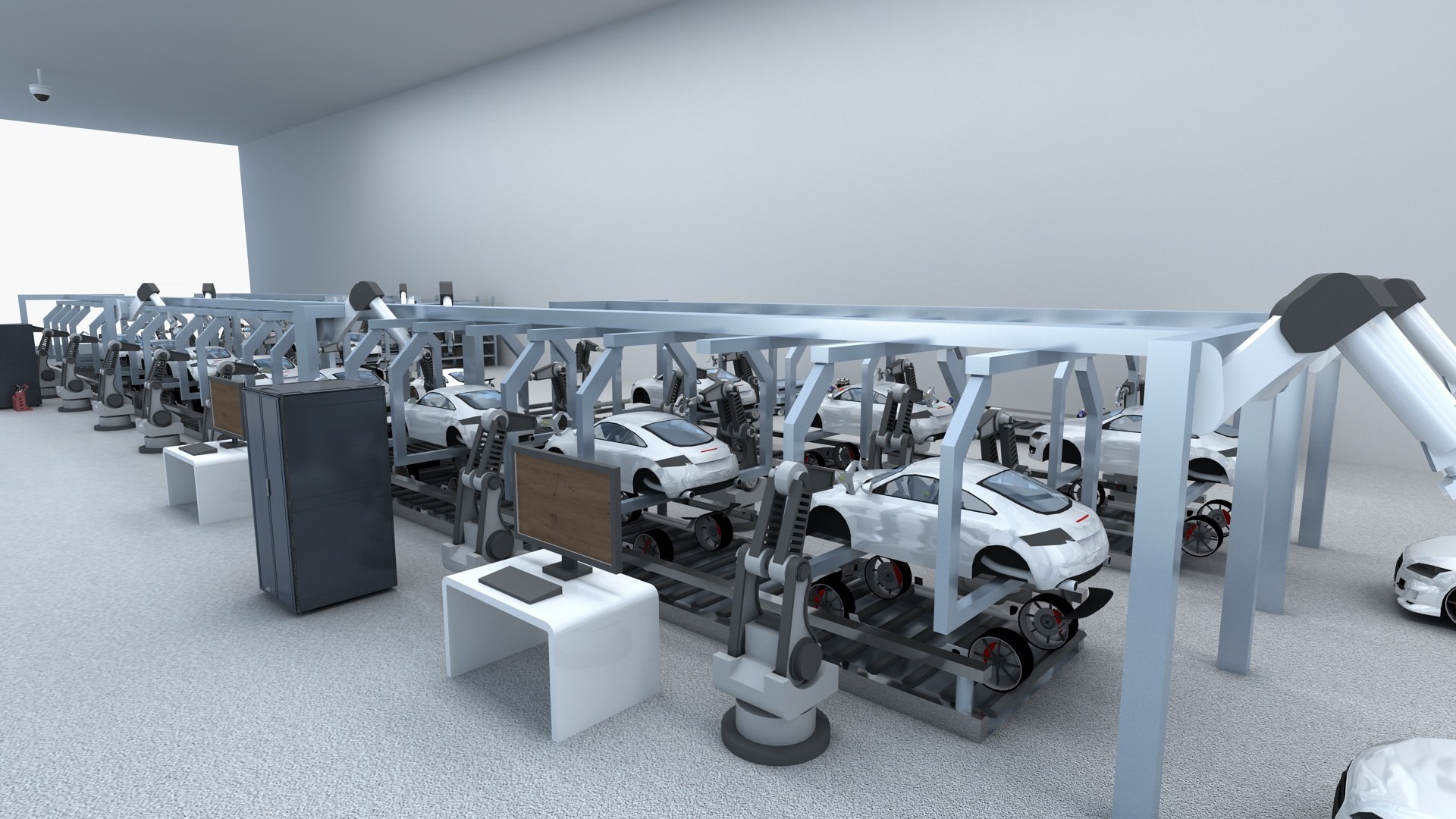 3D Automobile Production Line - TurboSquid 1867704