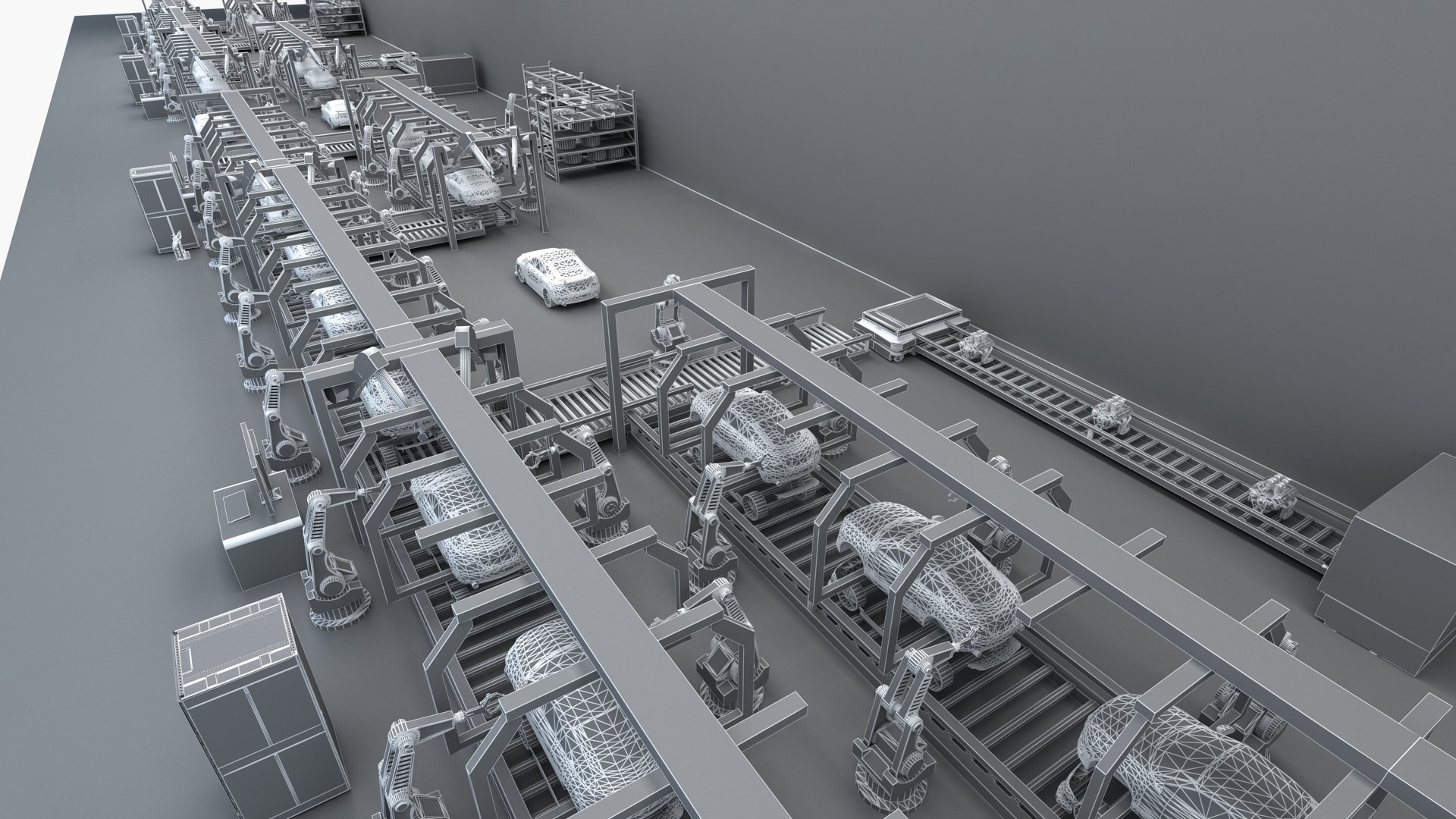 3D Automobile Production Line - TurboSquid 1867704