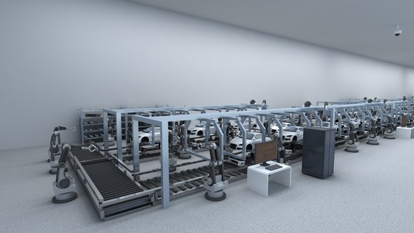 3D Automobile Production Line - TurboSquid 1867704