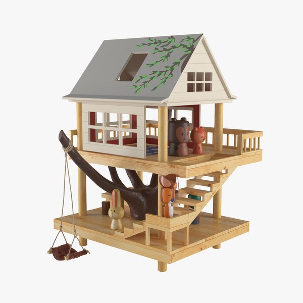 3d toy house model