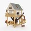 3D Model Wooden Animals House - TurboSquid 1490371