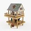 3D Model Wooden Animals House - TurboSquid 1490371