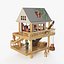3D Model Wooden Animals House - TurboSquid 1490371