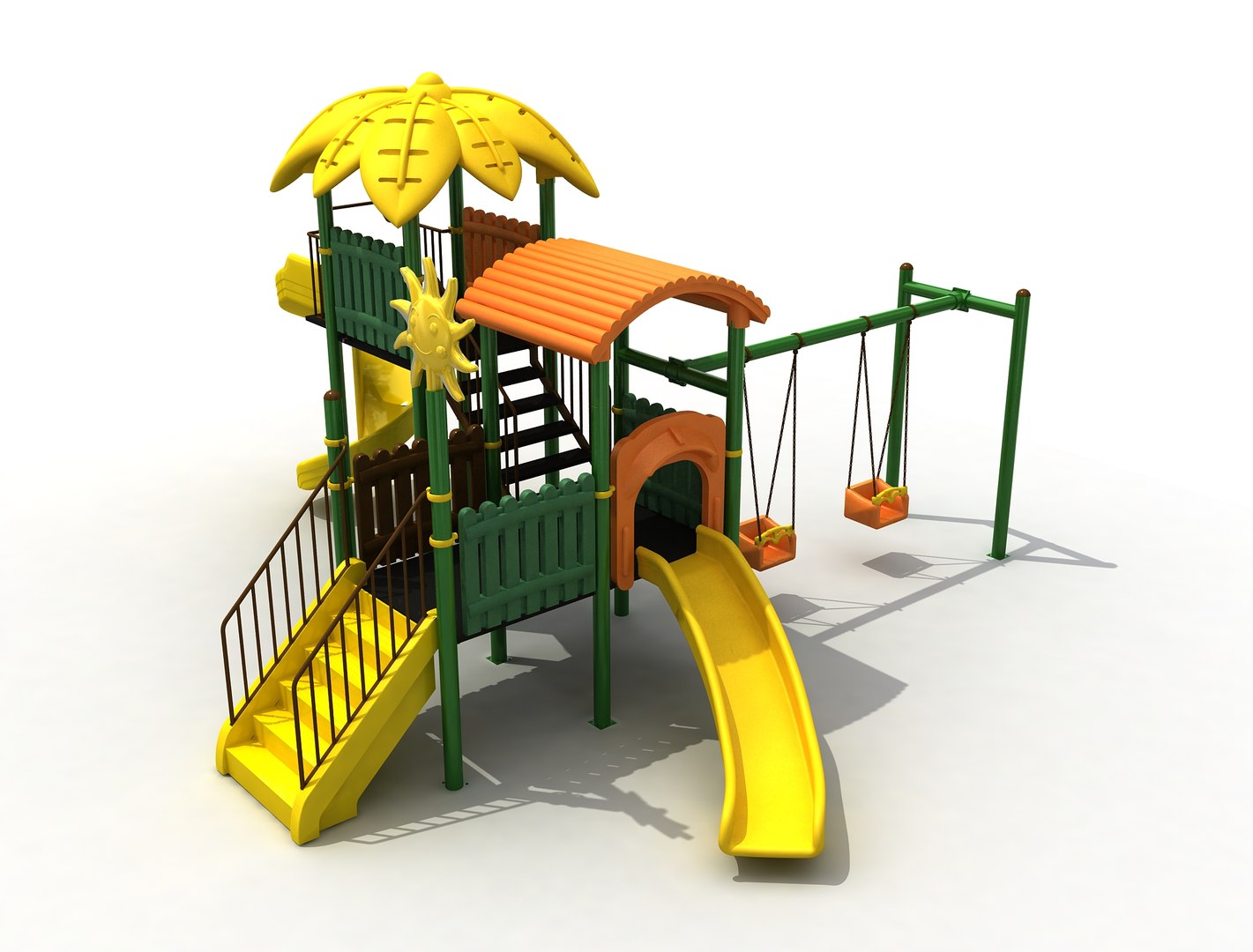 Metal Playground 3D Model - TurboSquid 1579456