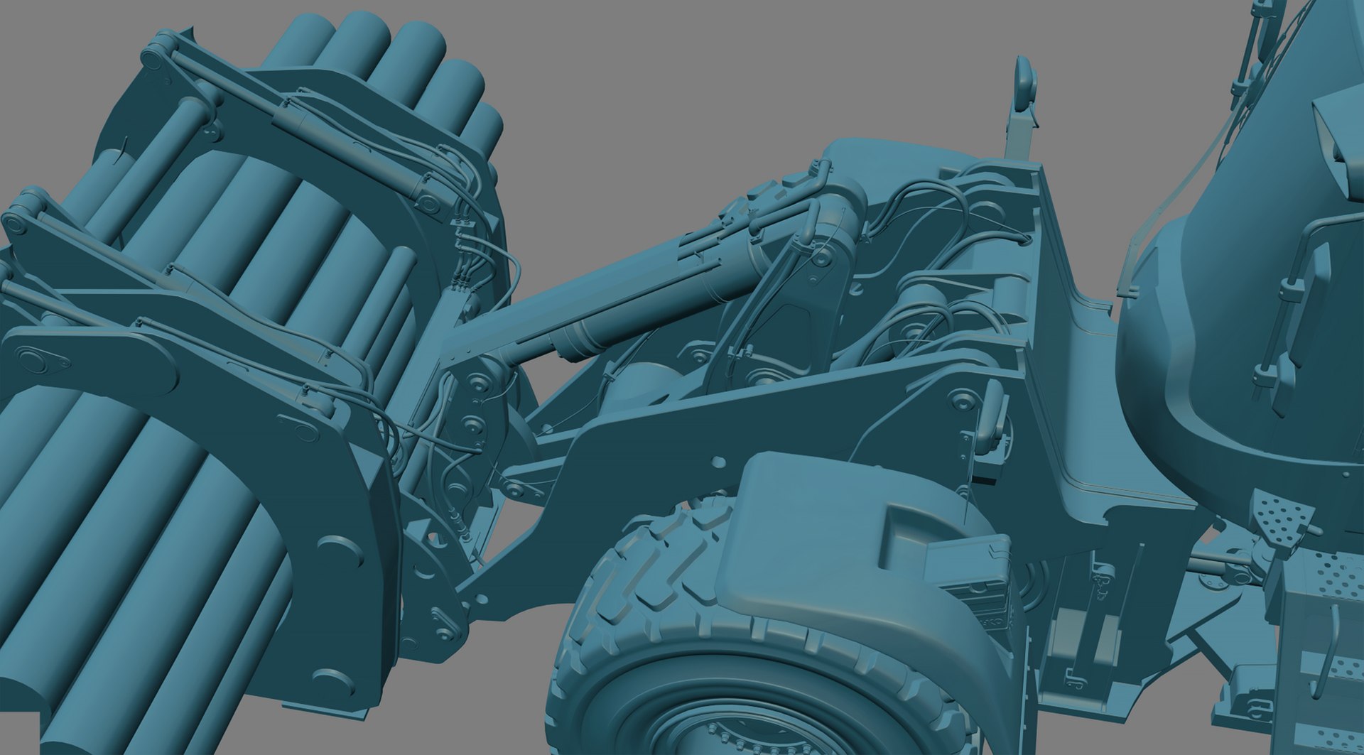 3D liebherr l580 xpower log model - TurboSquid 1475549