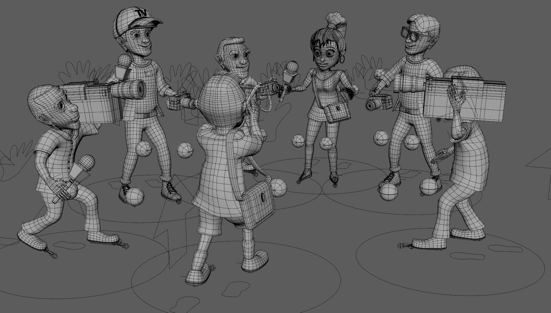 3D Model Reporter Cartoon Toon - TurboSquid 1235345