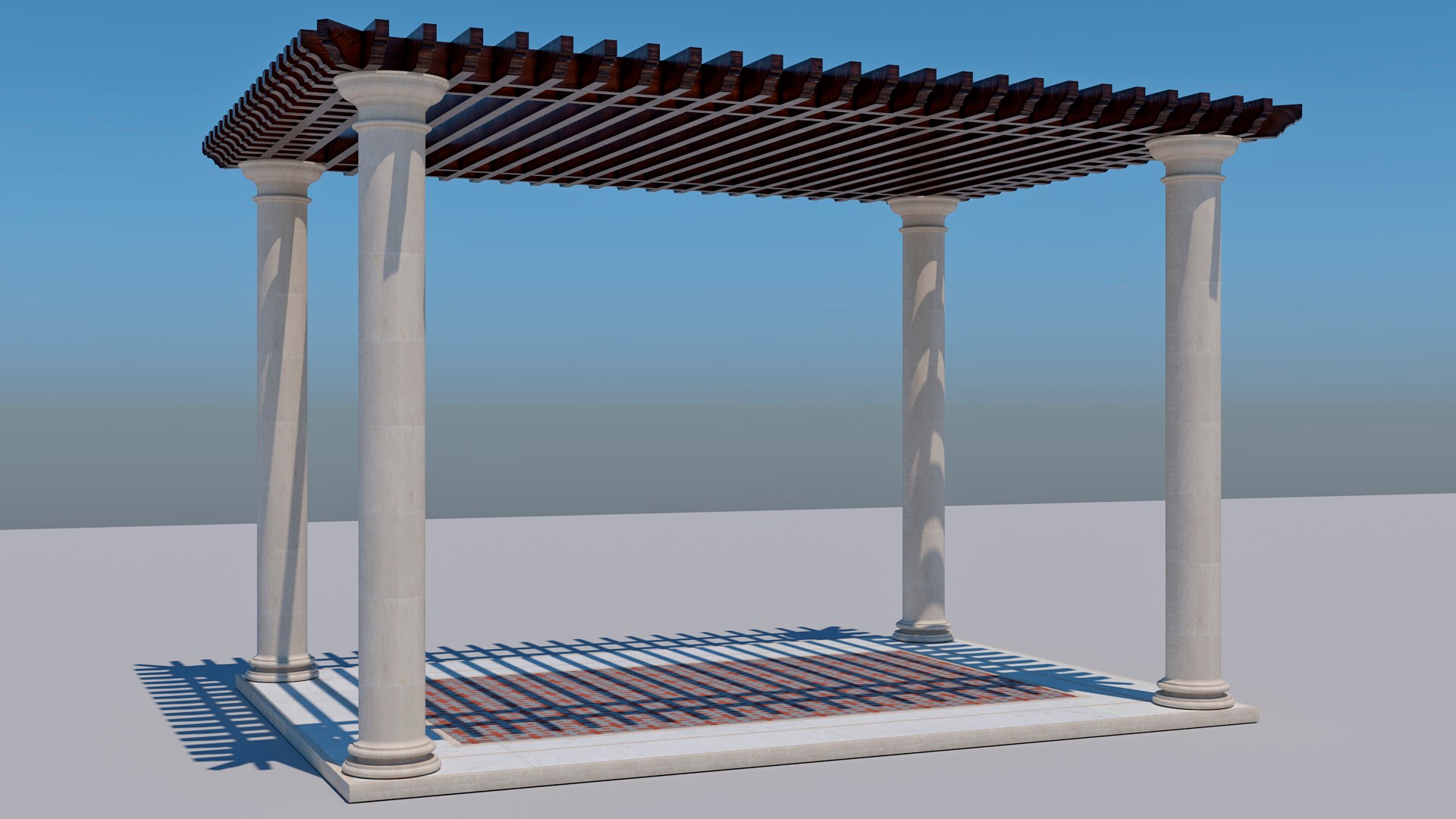 Pergola 3D Model - TurboSquid 1769079