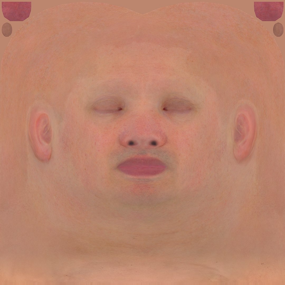 White Male Head Base Mesh Metahuman Topology V2 Model - TurboSquid 2258511