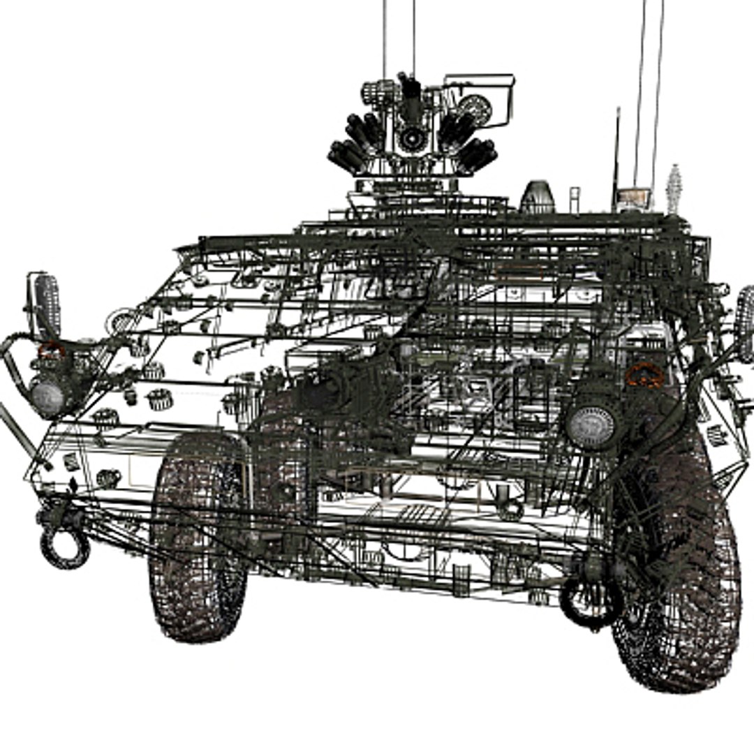 Army M1130 Command Vehicle 3d Model