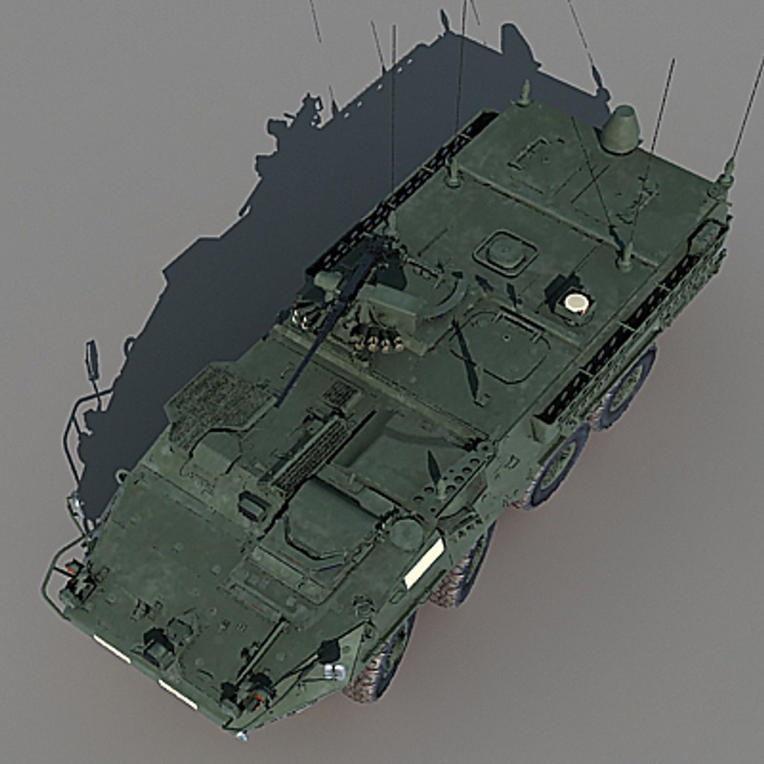 Army M1130 Command Vehicle 3d Model